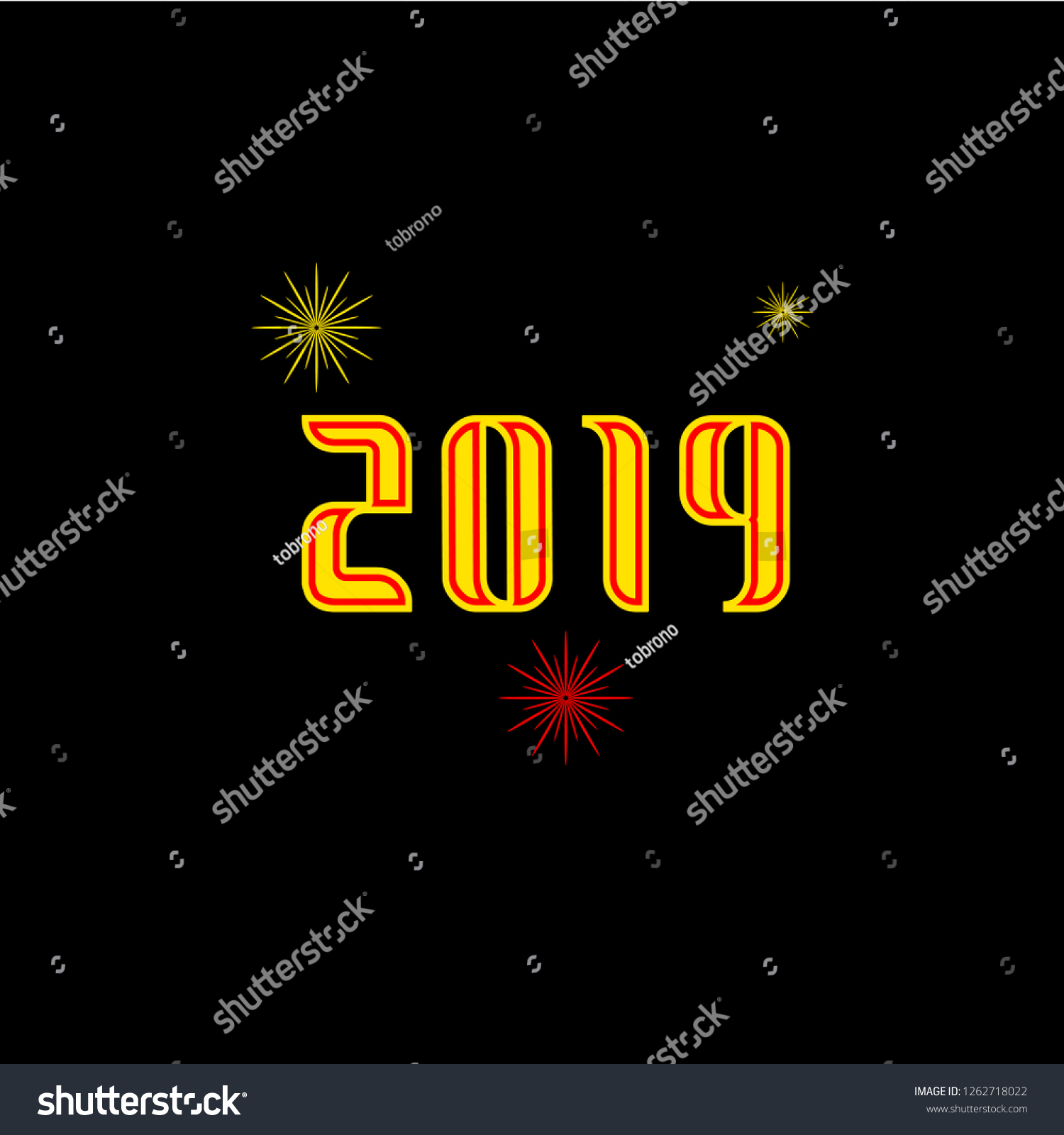 2019 Logo Vector Template Design Illustration: vetor stock (livre de ...