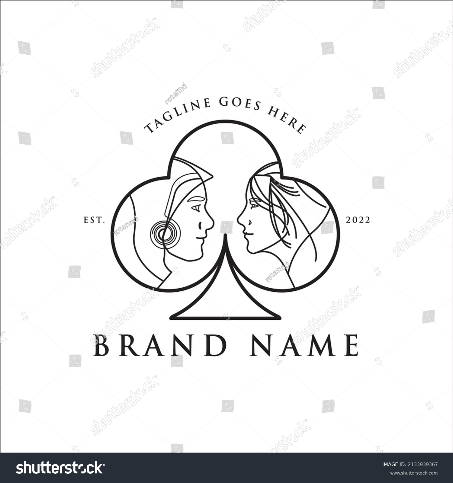 Logo Vintage Black Card Vector Stock Vector (Royalty Free) 2133939367 ...
