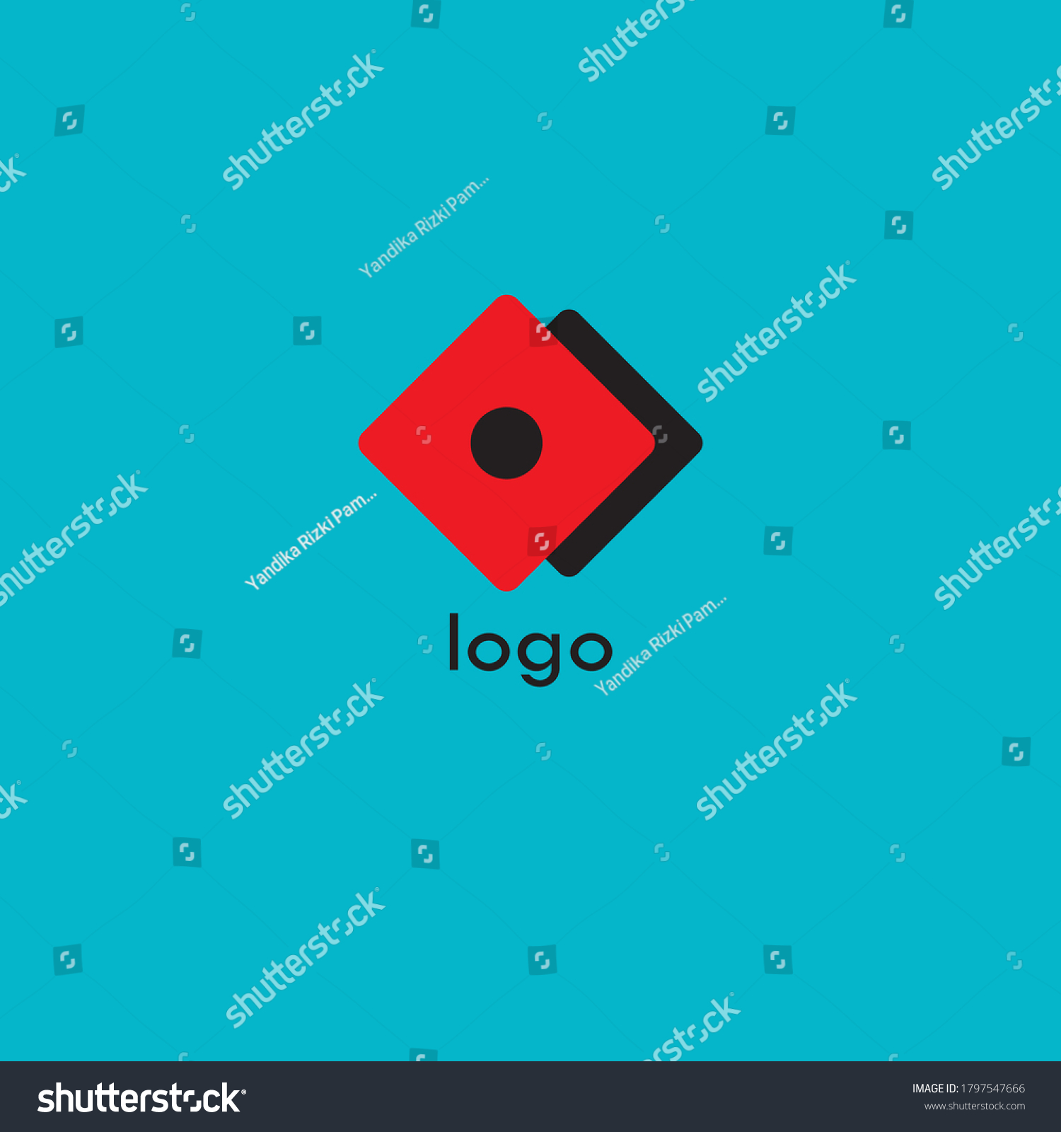 Logo Simple Square Circle Base Stock Vector (Royalty Free) 1797547666 ...