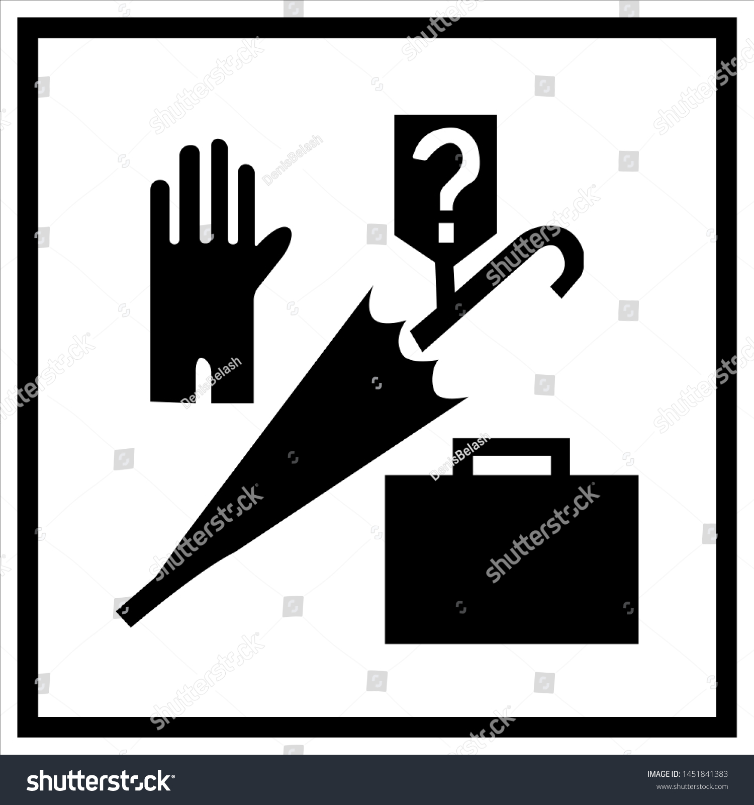 Lost Found Sign Vector Illustration Stock Vector (Royalty Free ...