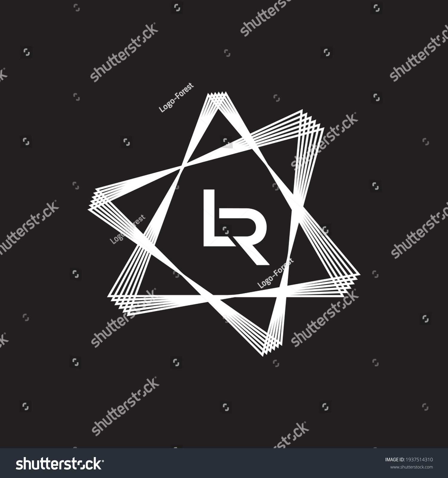 Lr Logo Premium Monogram Letter Lr Stock Vector (Royalty Free ...