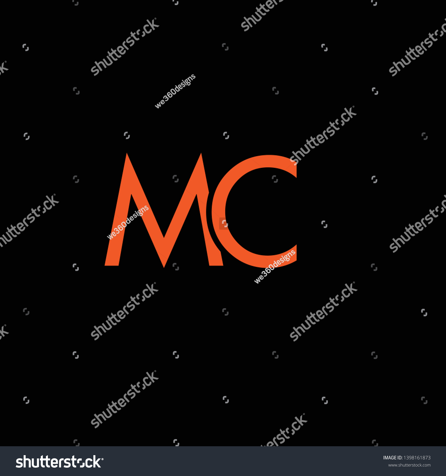 M C Initials Letter Icon Vector Stock Vector (Royalty Free) 1398161873 ...
