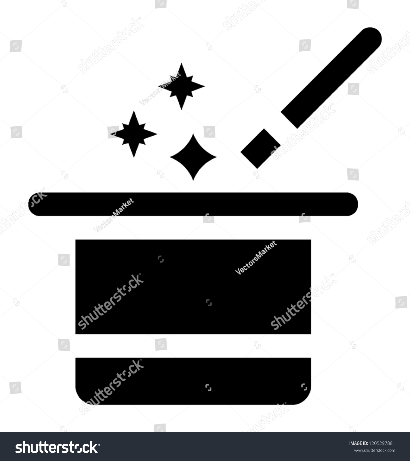 Magic Cap Magical Activity Stock Vector (Royalty Free) 1205297881 ...