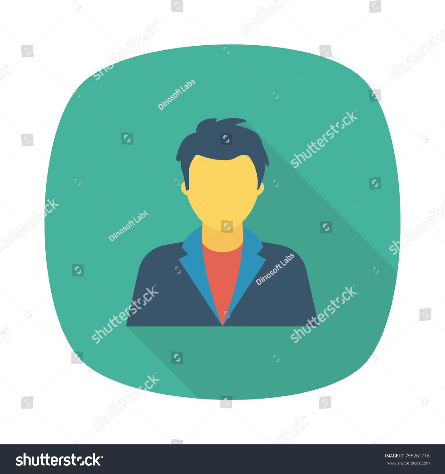 Man Sticker Icon Stock Vector (Royalty Free) 755261716 | Shutterstock