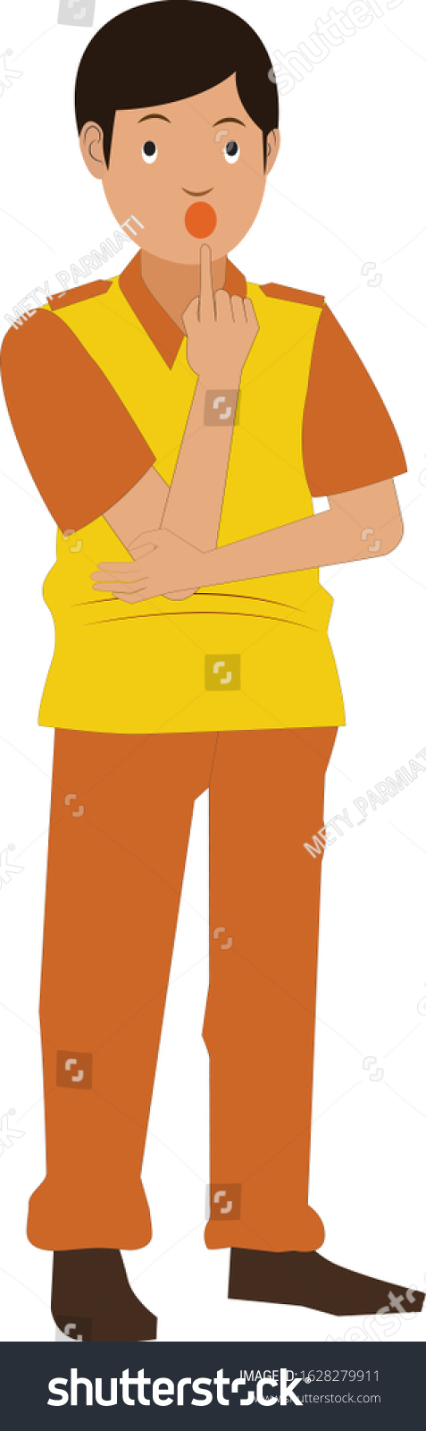 Man Thinking Cartoon Vector Illustration Stock Vector (Royalty Free ...
