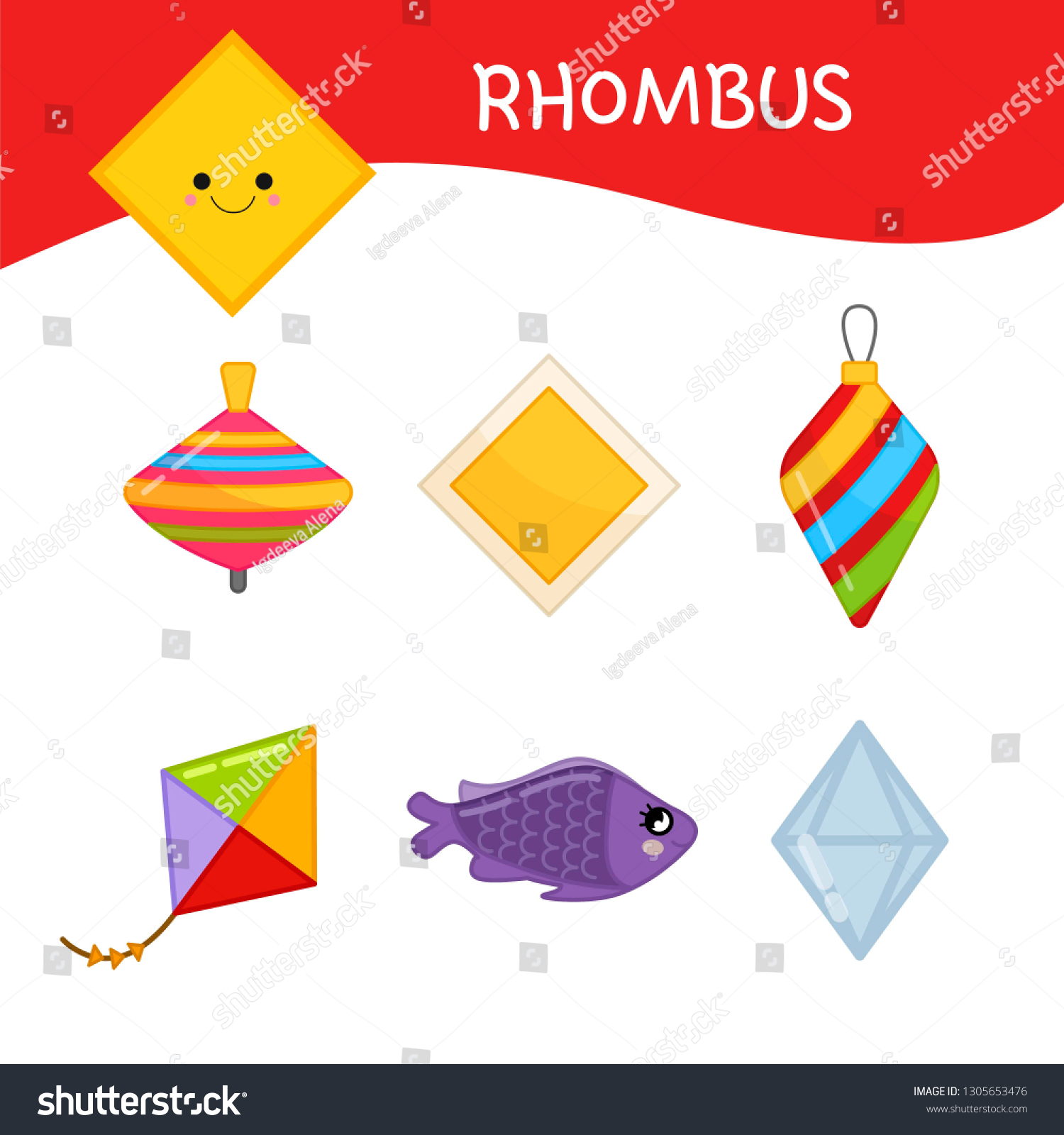 70 Kids learning forms diamond Images, Stock Photos & Vectors ...