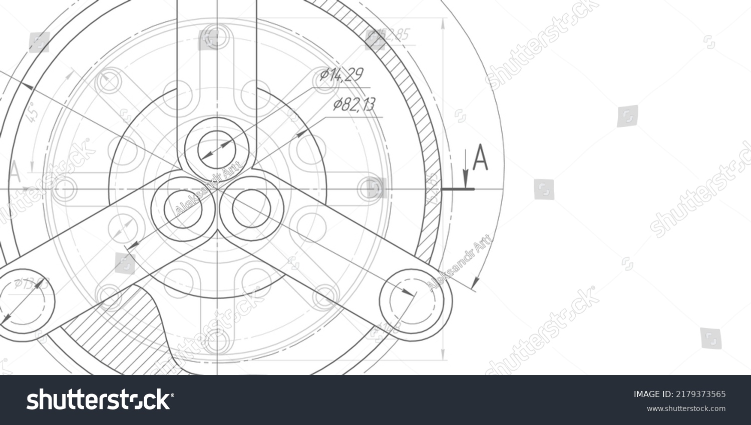 Mechanical Engineering Drawingindustrial Backgroundtechnology ...