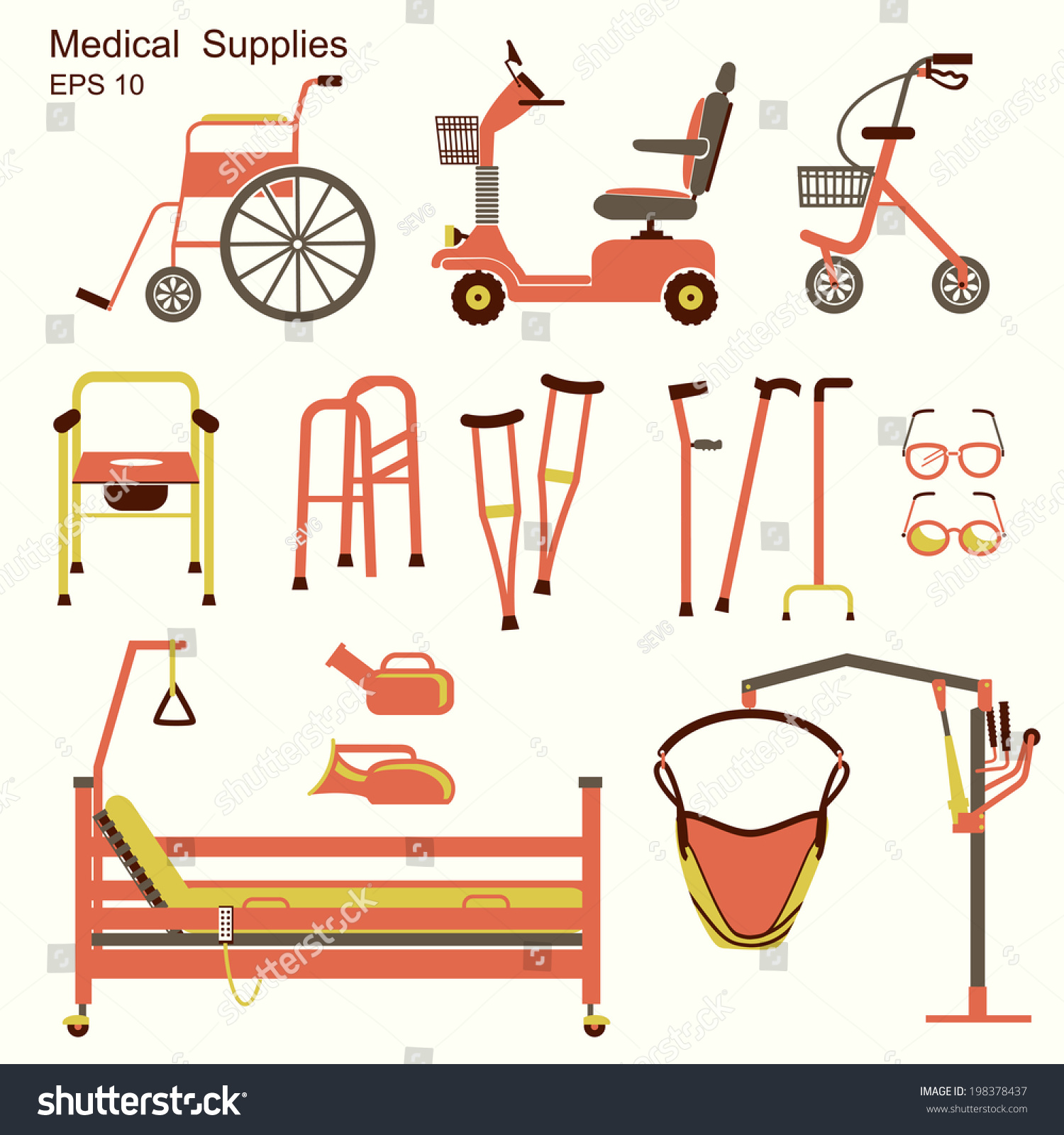 Medical Hospital Equipment Disabled Peoplevector Flat Stock Vector ... Medical Hospital Equipment Disabled Peoplevector Flat Stock Vector ...