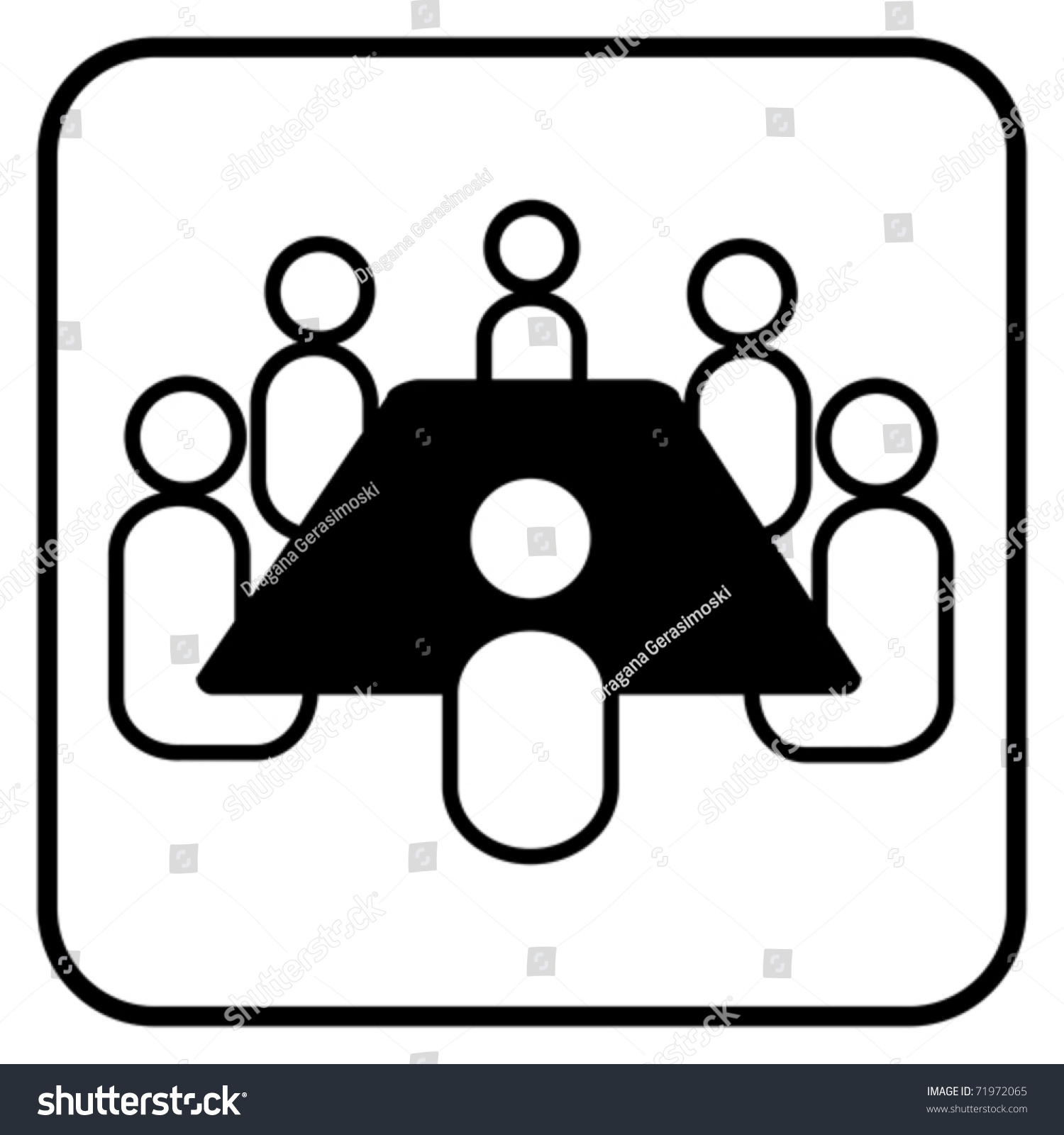 Meeting Symbol Stock Vector Illustration 71972065 : Shutterstock