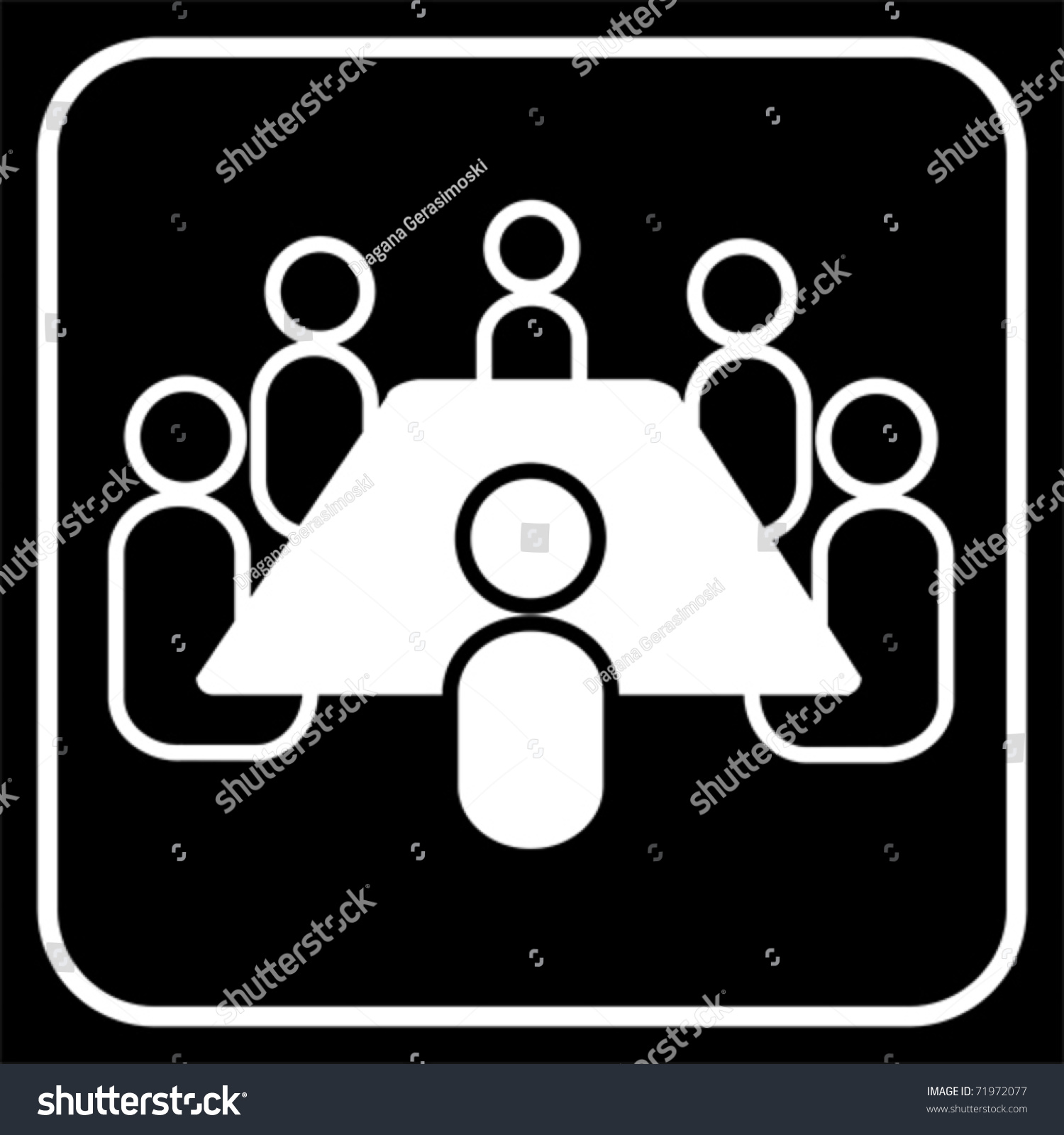 Meeting Symbol Stock Vector (Royalty Free) 71972077 | Shutterstock