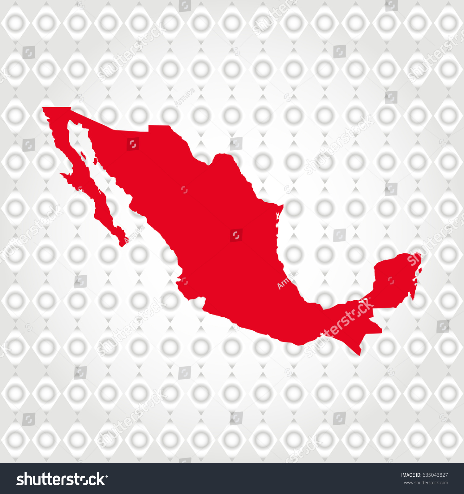 Mexico Map Diamond Background: vector de stock (libre de regalías ...