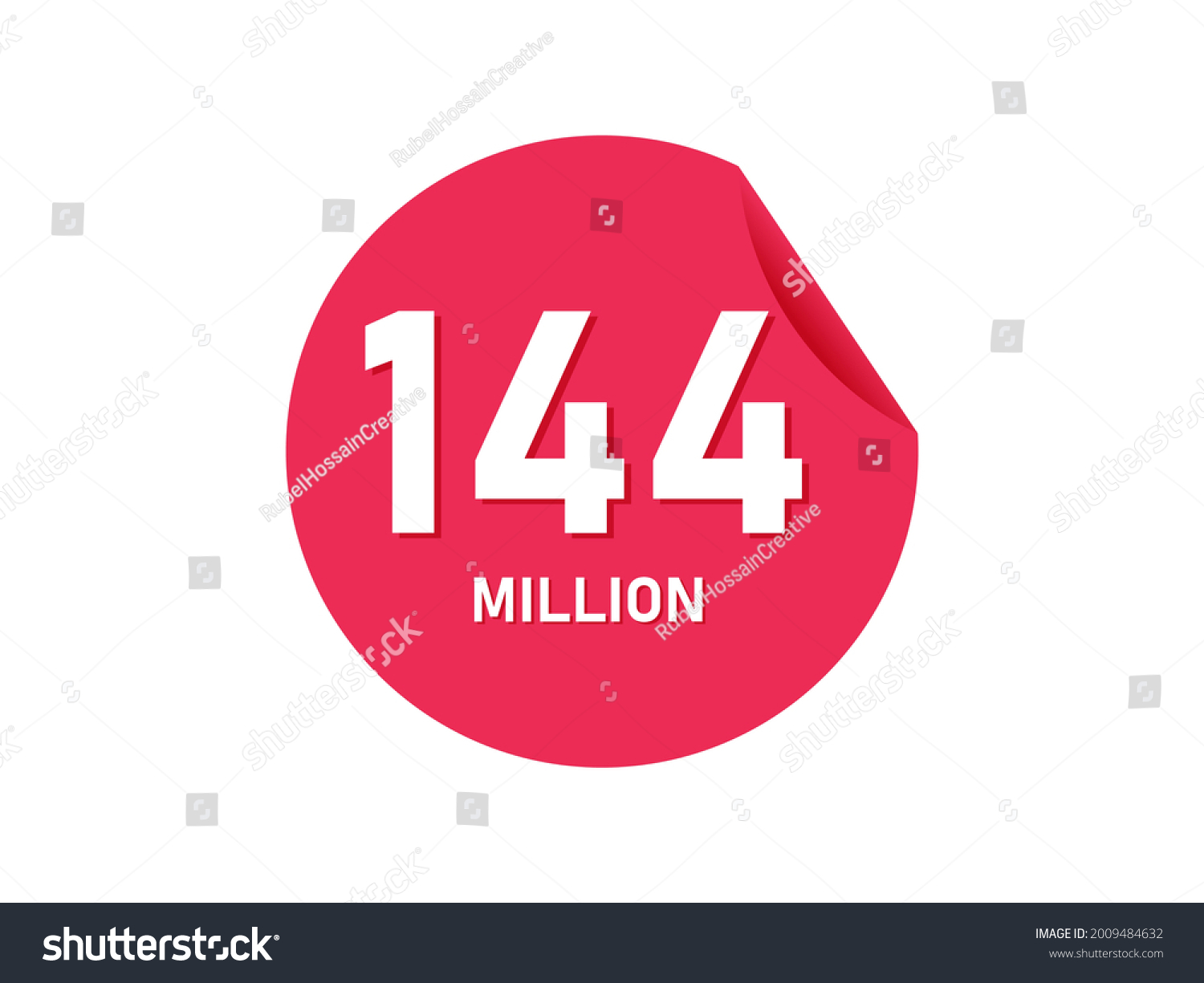 144 Million Texts On White Background Stock Vector (Royalty Free ...