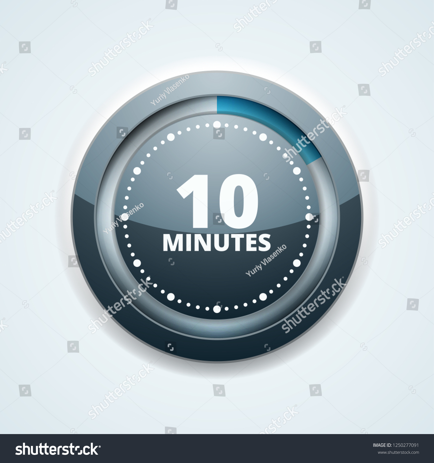 10 Minutes Time Button Illustration Stock Vector (Royalty Free ...