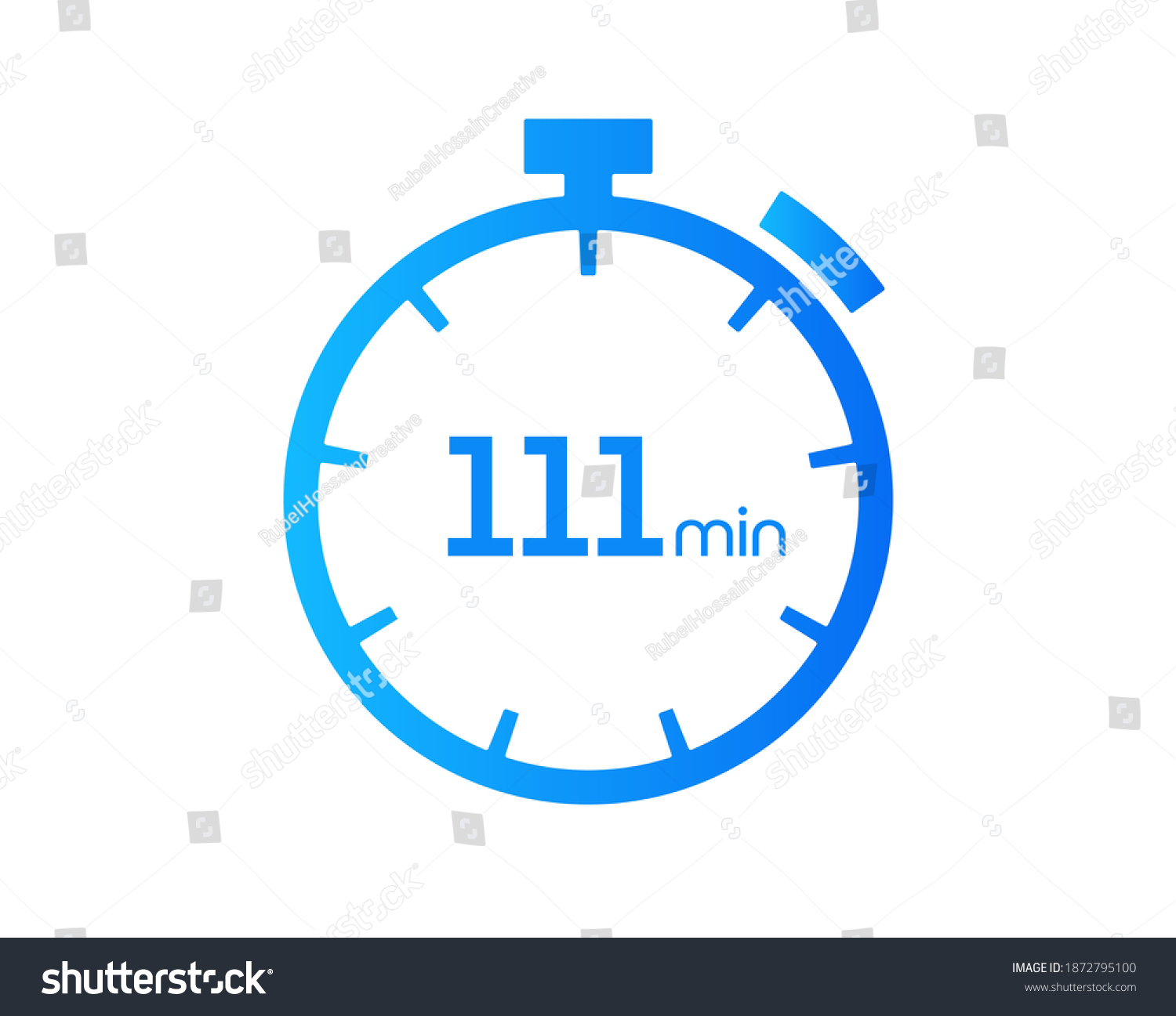 111 Minutes Timers Clocks Timer 111 Stock Vector (Royalty Free ...