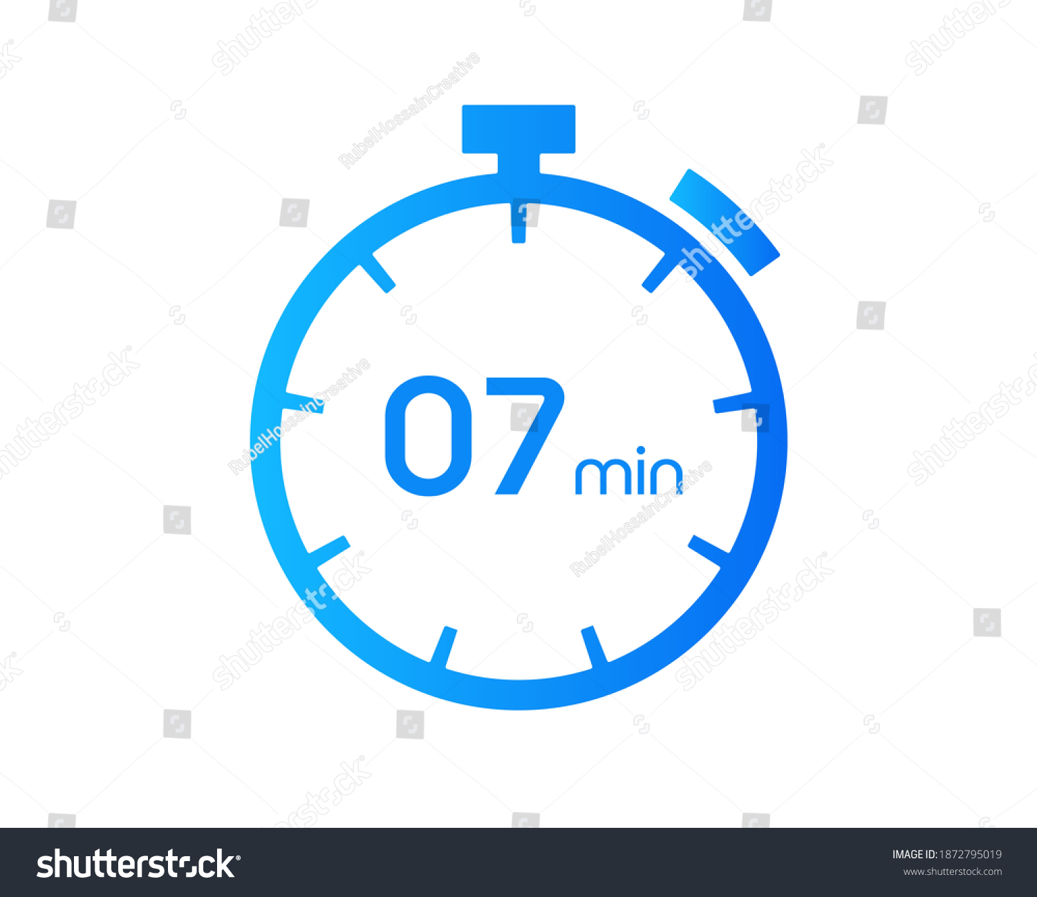 7 Minutes Timers Clocks Timer 7 Stock Vector (Royalty Free) 1872795019 ...