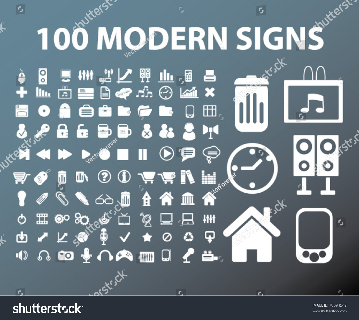 100 Modern Office Signs Vector: เวกเตอร์สต็อก (ปลอดค่าลิขสิทธิ์ ...