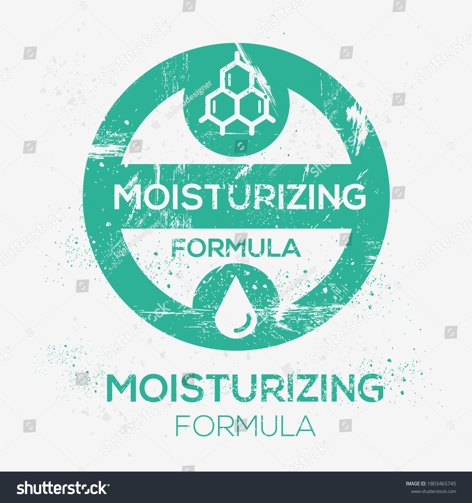 Moisturizing Formula Label Sign Vector Illustration Stock Vector ...