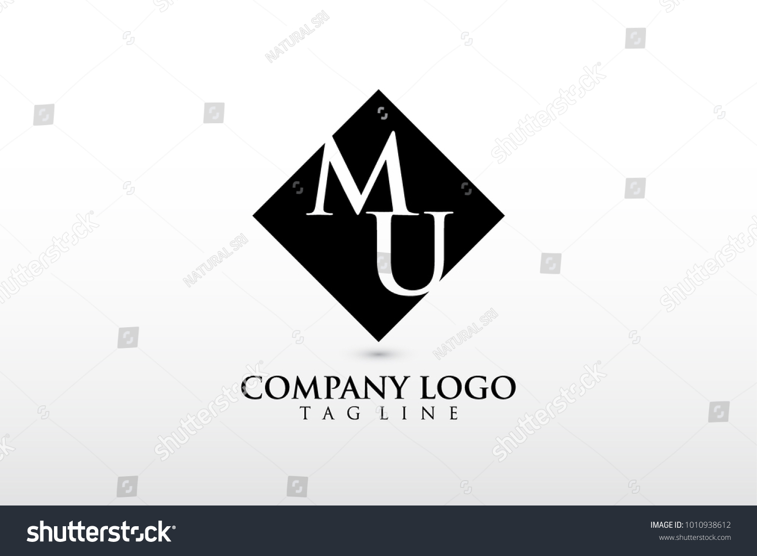 Mu Logo Vector Black Color Stock Vector (Royalty Free) 1010938612 ...
