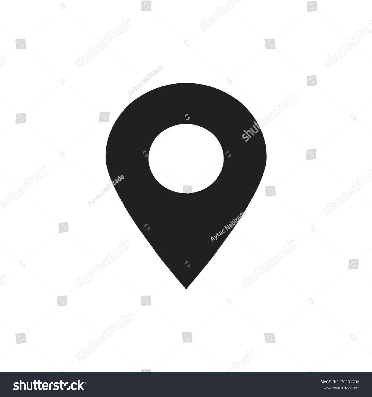 My Location Icon Stock Vector (Royalty Free) 1130191706 | Shutterstock