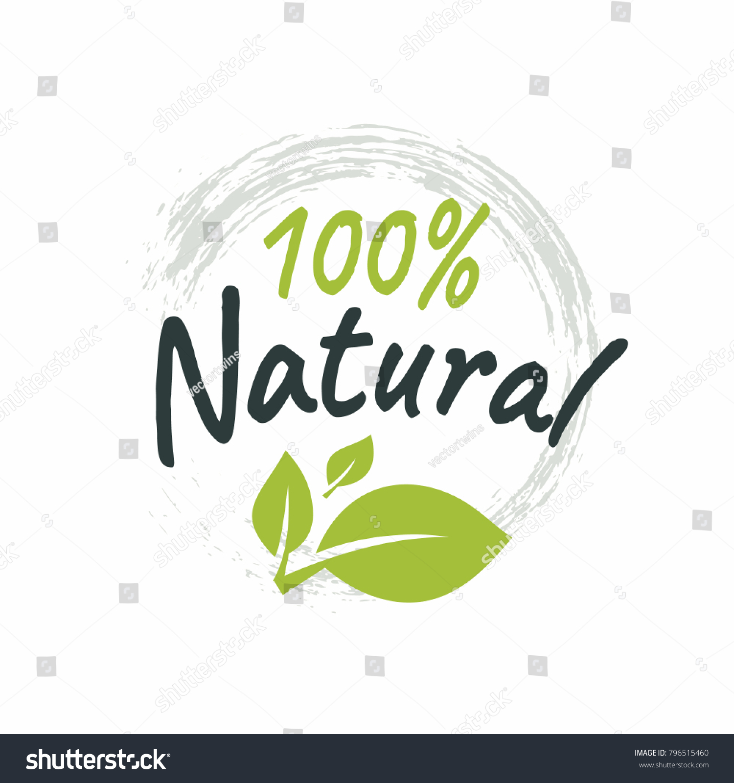 100 Natural Organic Logo Template Stock Vector (Royalty Free) 796515460