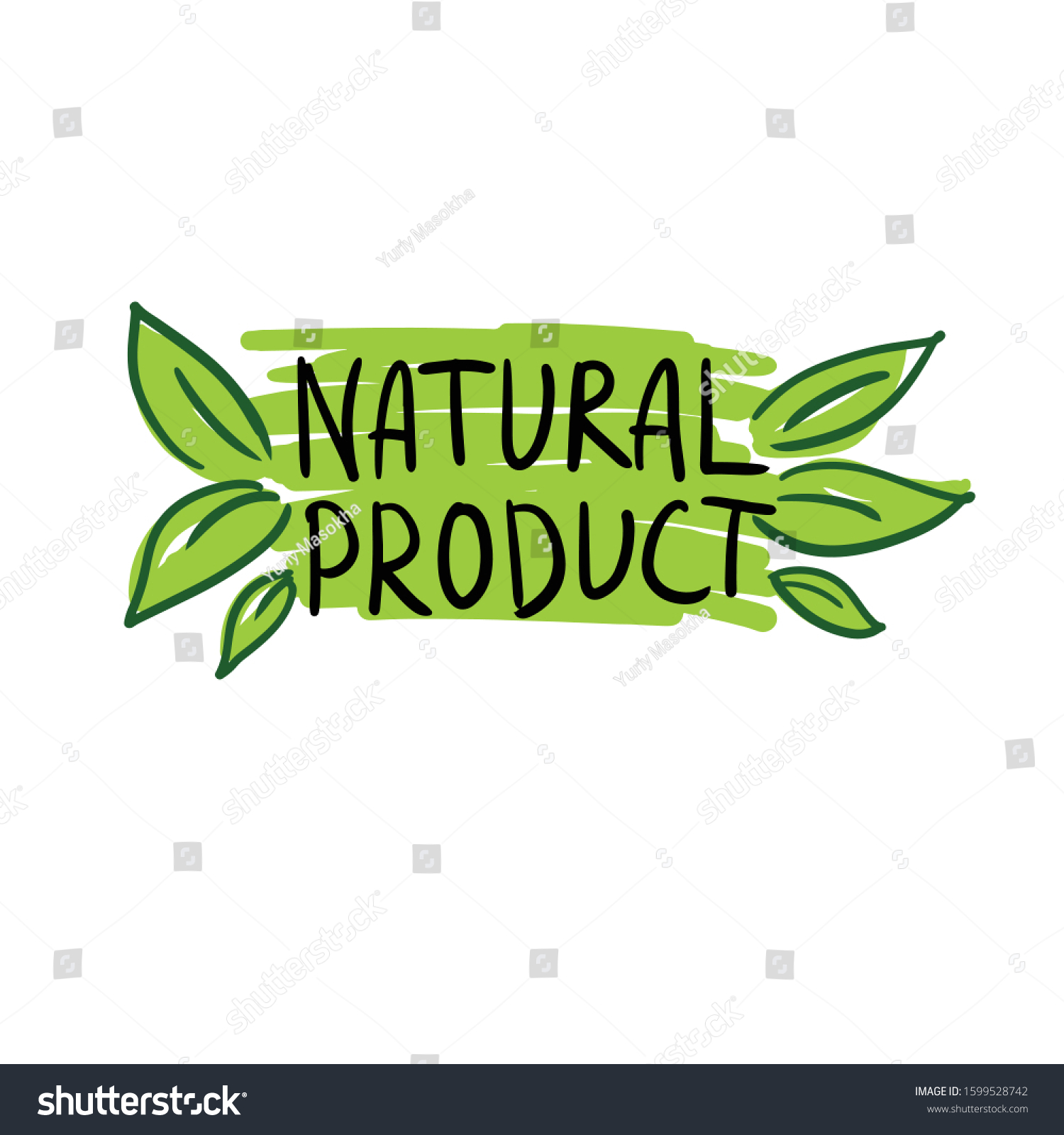 Natural Produc Logo Packaging Stock Vector (Royalty Free) 1599528742 ...