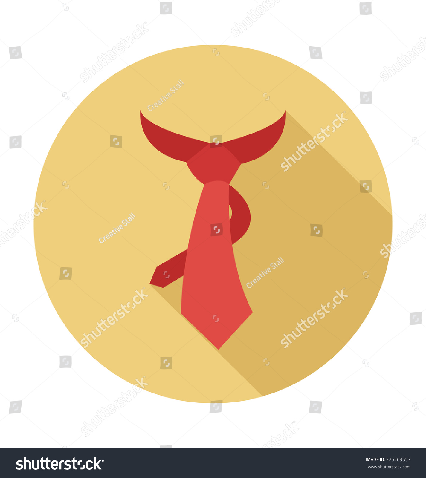 Necktie Colored Vector Illustration Stock Vector (Royalty Free ...