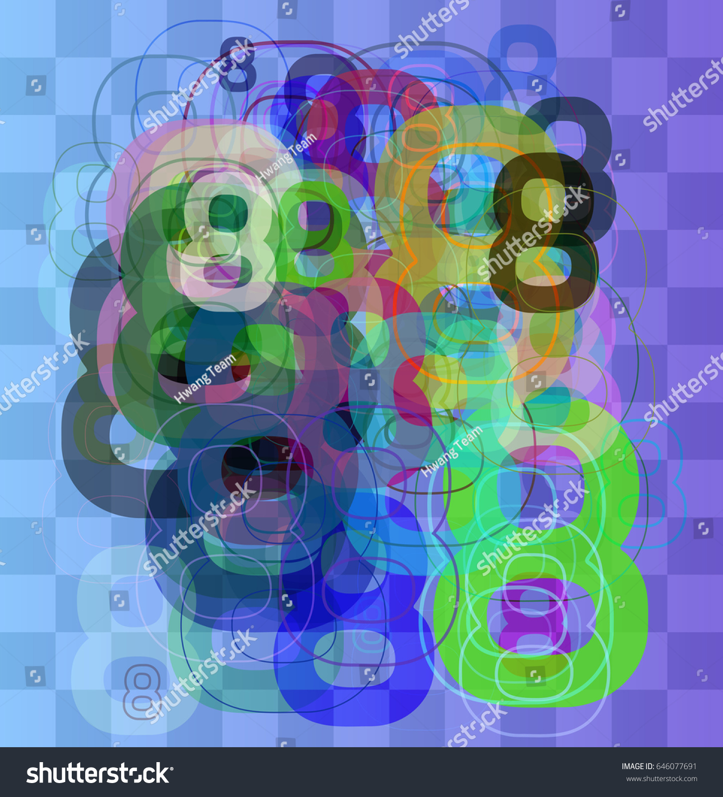 8 Number Design Idea Stock Vector (Royalty Free) 646077691
