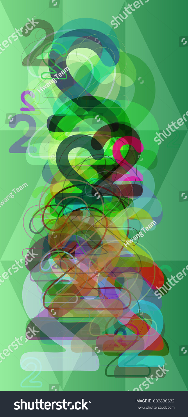 2 Number Design Template Stock Vector (Royalty Free) 602836532 ...