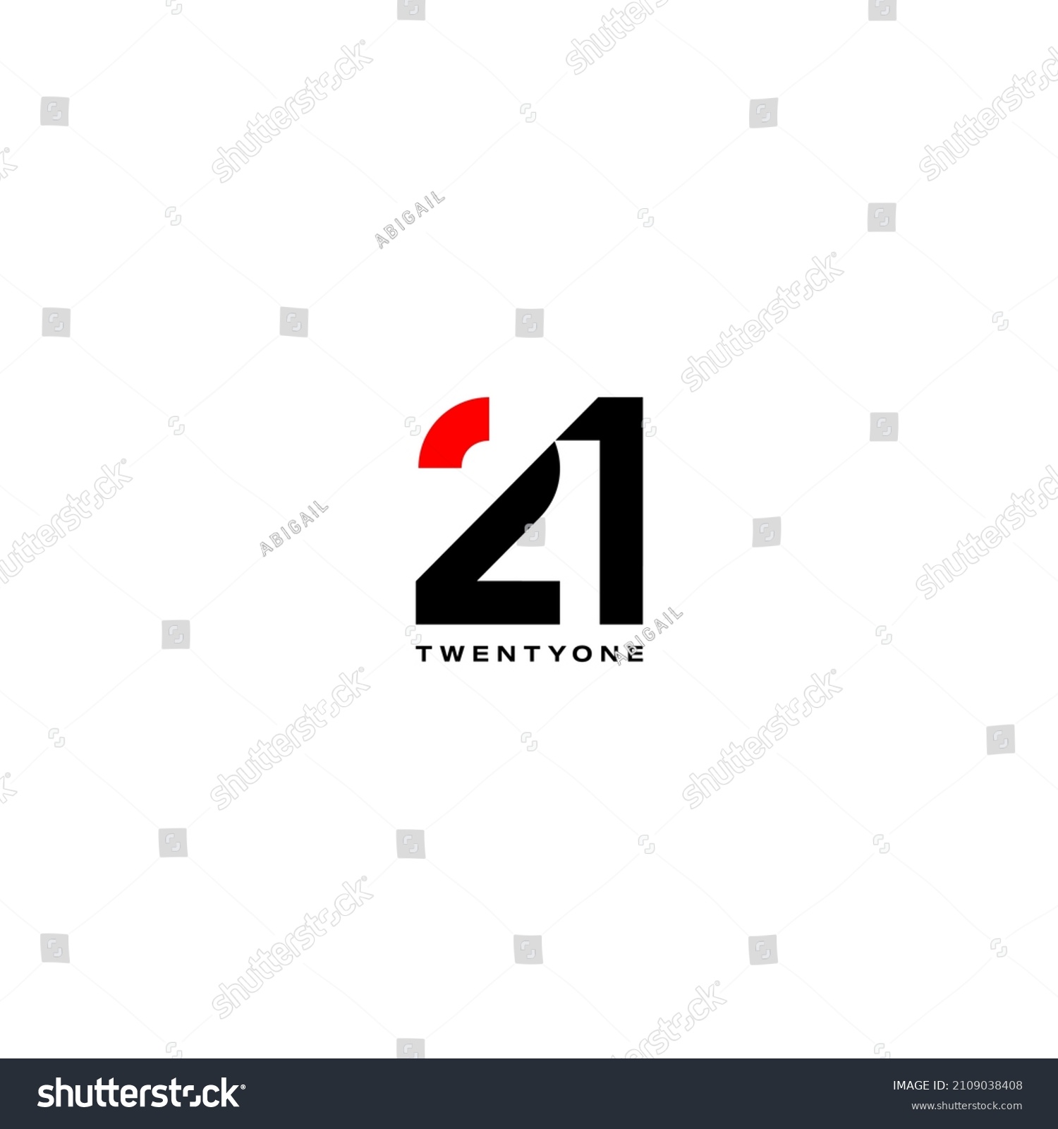 36.602 21 logo Gambar, Foto Stok & Vektor | Shutterstock