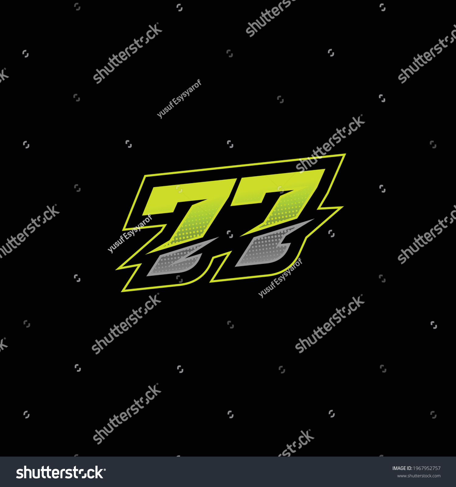 77 Number Racing Design Vector Stock Vector (Royalty Free) 1967952757 ... 77 Number Racing Design Vector Stock Vector (Royalty Free) 1967952757 ...