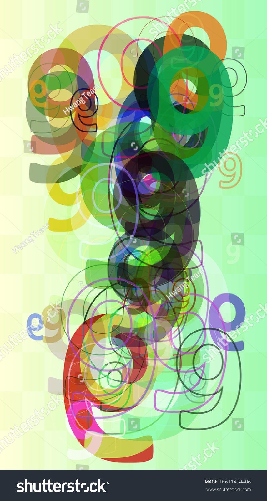 9 Number Texture Background Stock Vector (Royalty Free) 611494406 ...