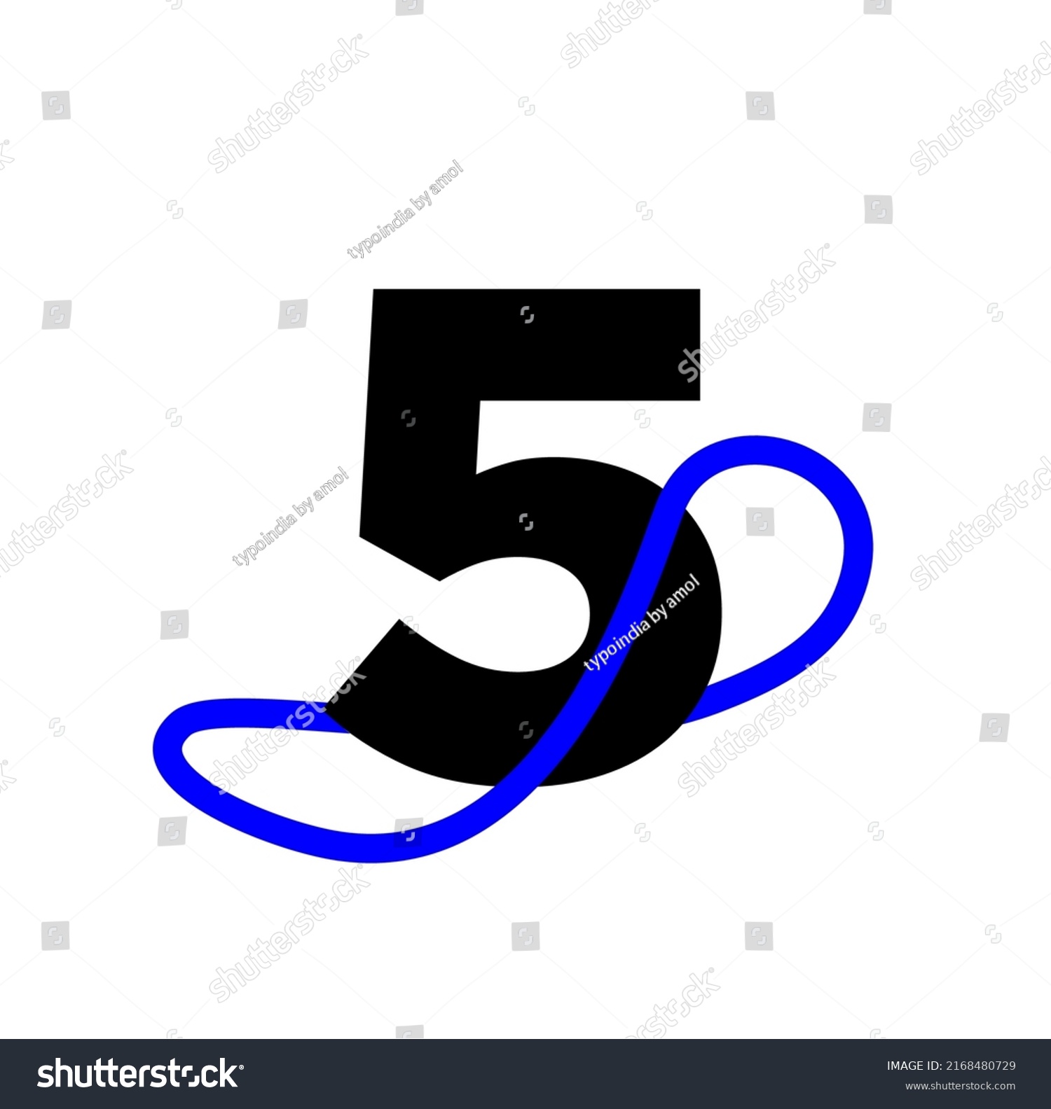 5 Number Infinity Symbol 5 Infinity Stock Vector (Royalty Free ...