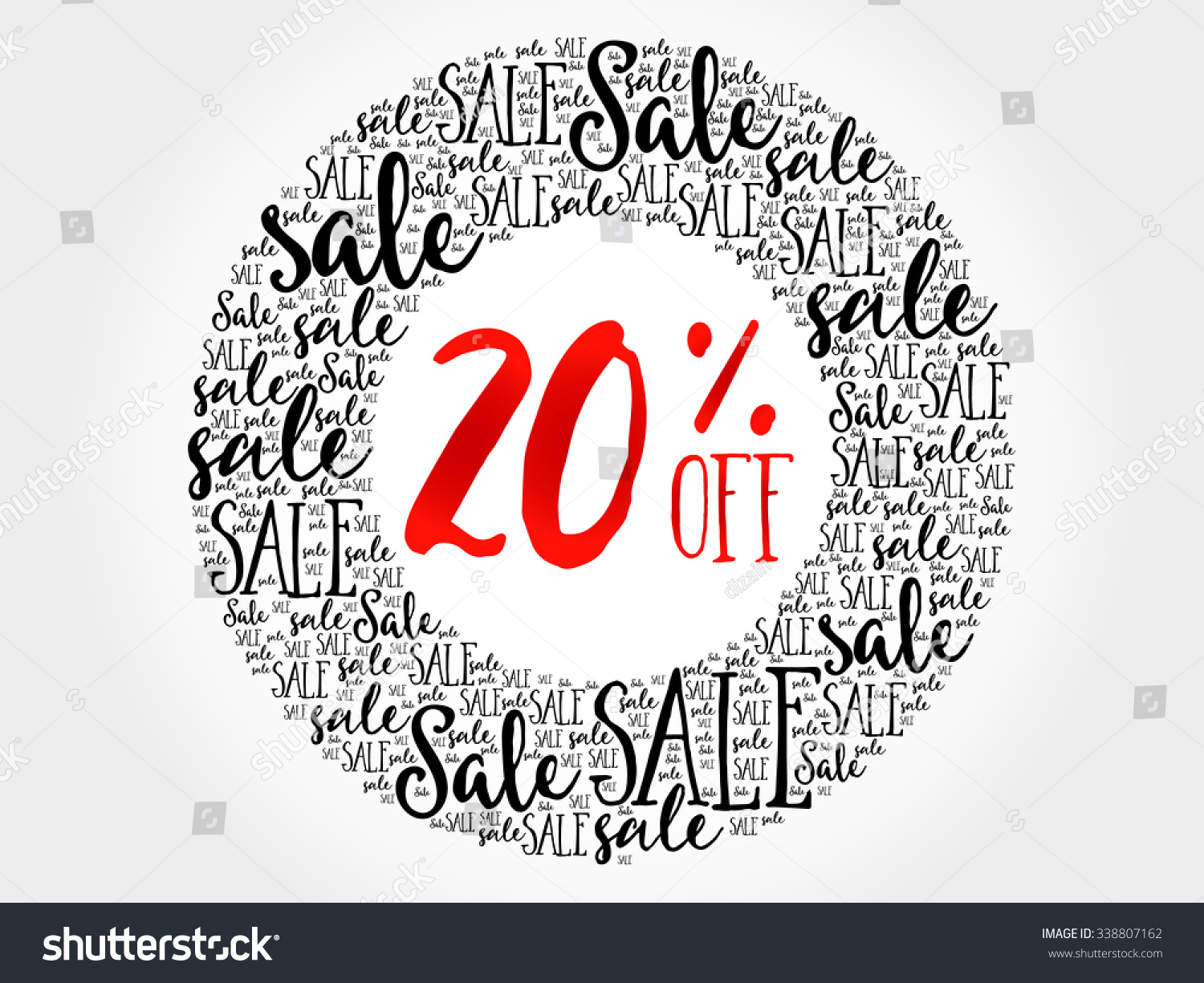 20 Off Circle Word Cloud Business Stock Vector (Royalty Free) 338807162 ...