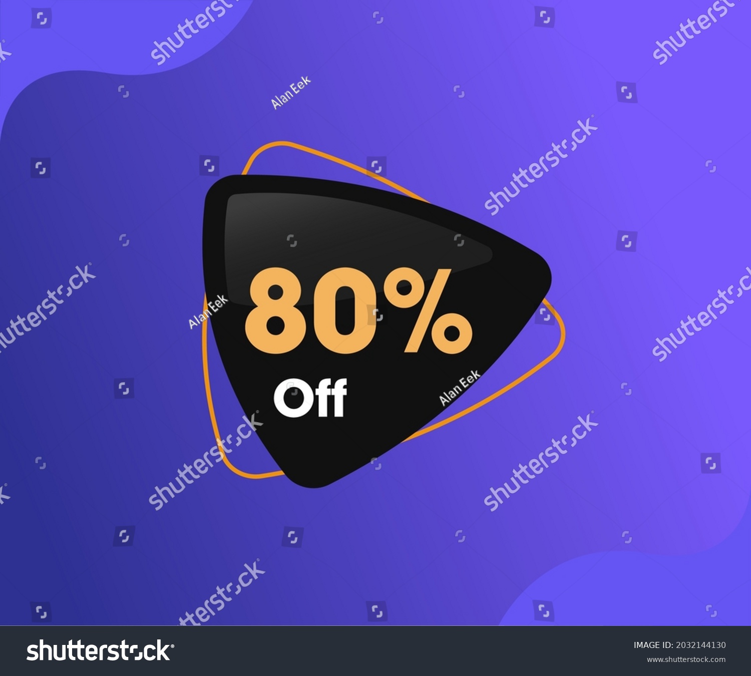 80off Triangle Price Tag Stock Vector (Royalty Free) 2032144130 ...
