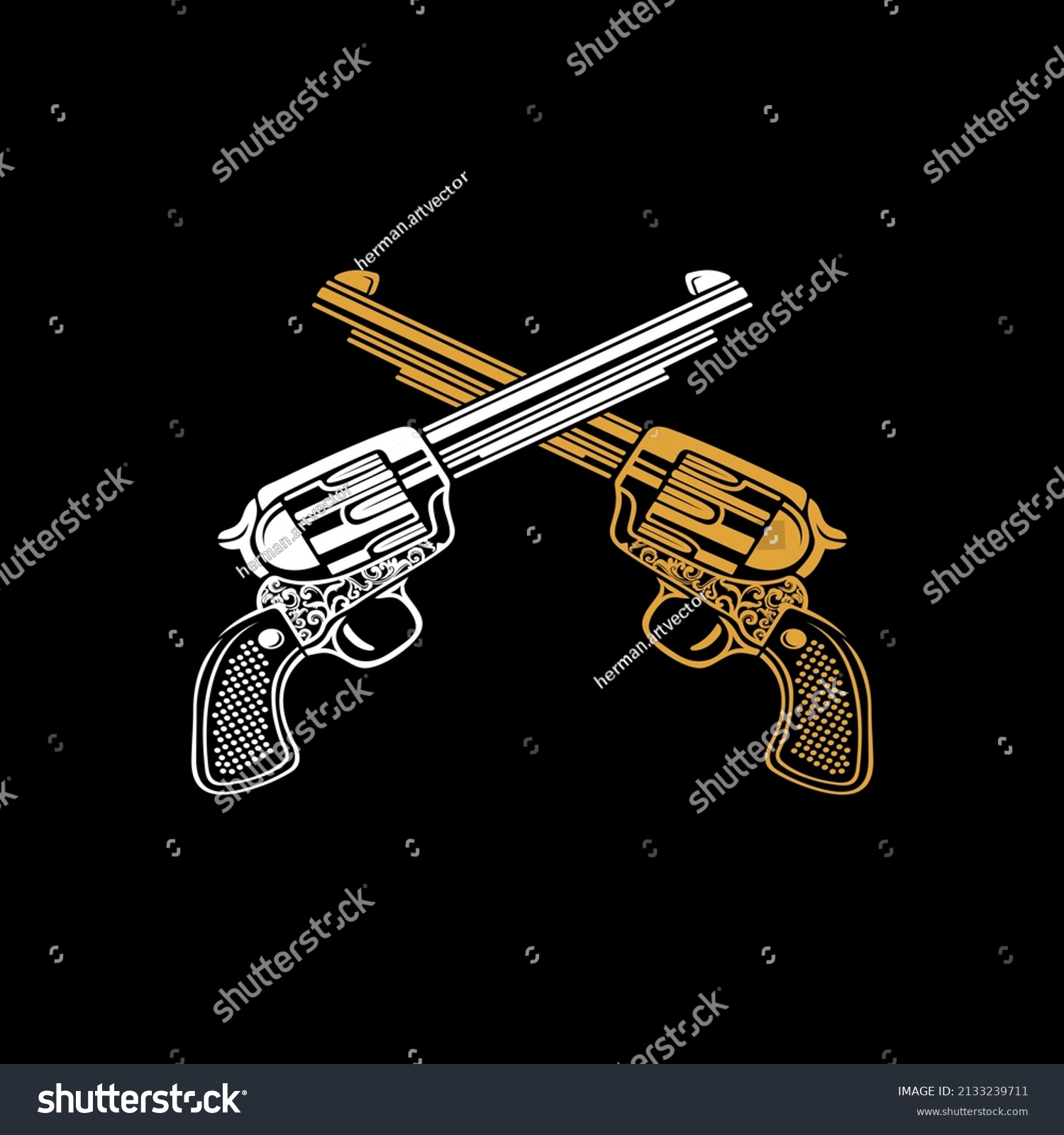 Old Short Gun Logo Vector Stock Vector (Royalty Free) 2133239711 ...