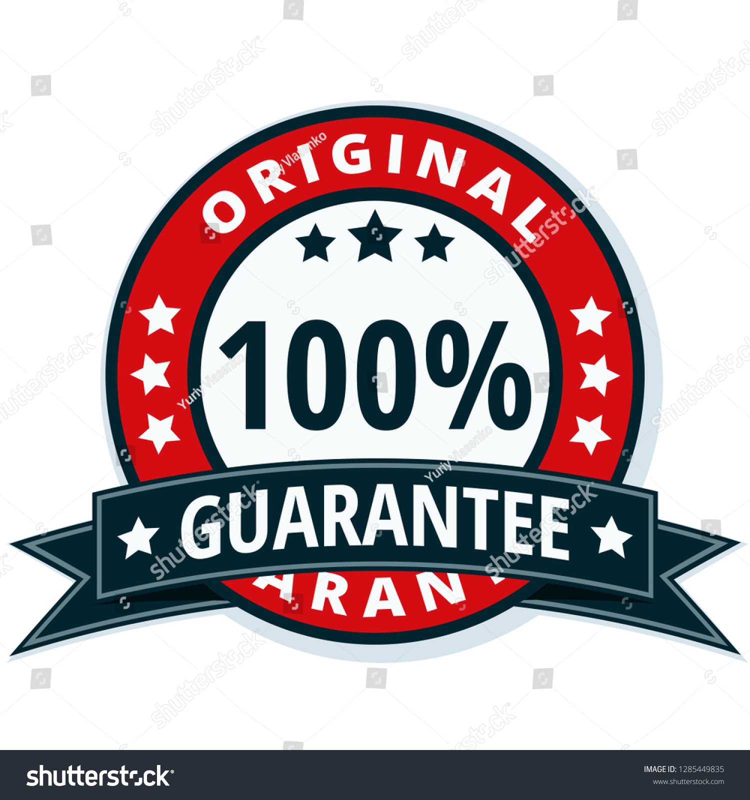 100 Original Guarantee Label Illustration Stock Vector (Royalty Free ...