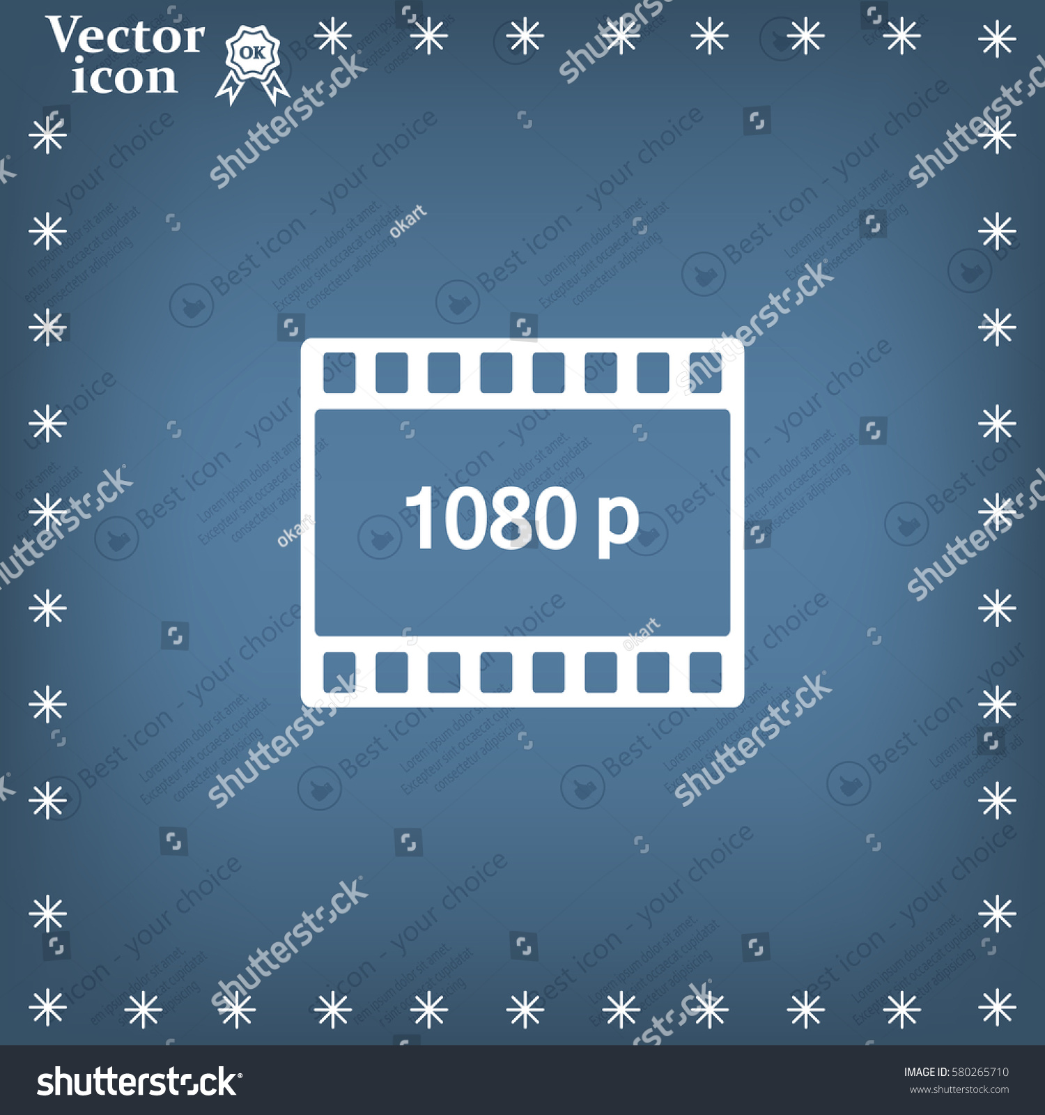 1080p Full Hd Sign Stock Vector (Royalty Free) 580265710 | Shutterstock