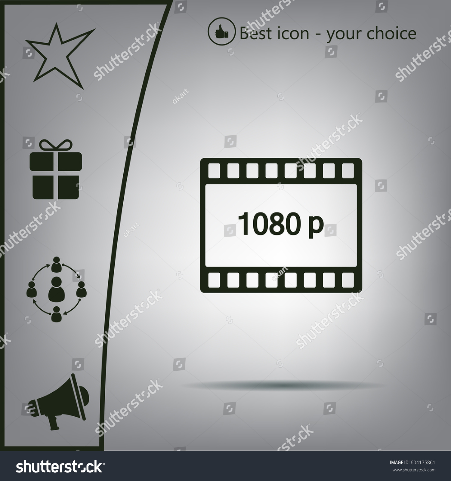 1080p Full Hd Sign Stock Vector (Royalty Free) 604175861 | Shutterstock