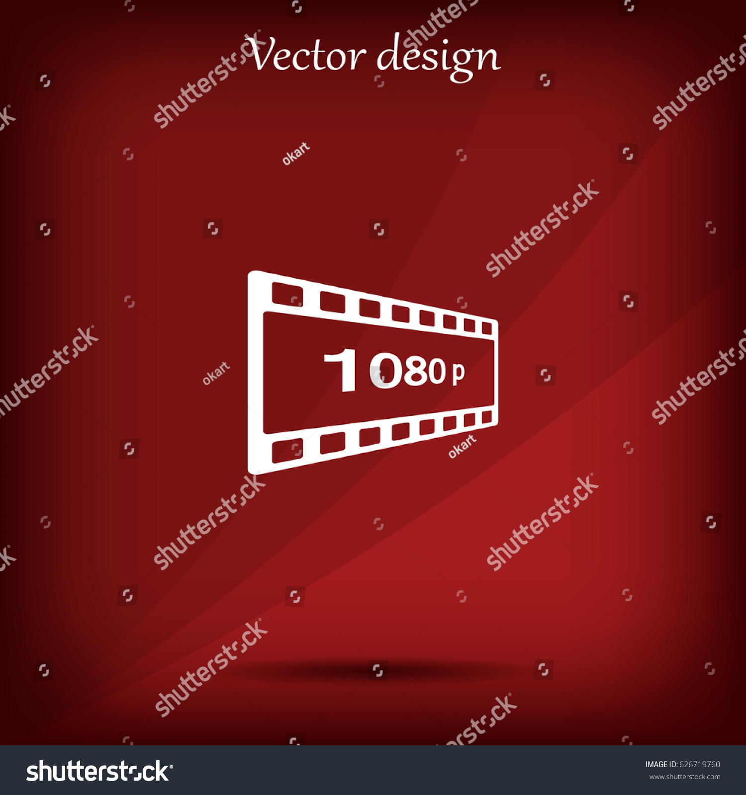 1080p Full Hd Sign: เวกเตอร์สต็อก (ปลอดค่าลิขสิทธิ์) 626719760 ...
