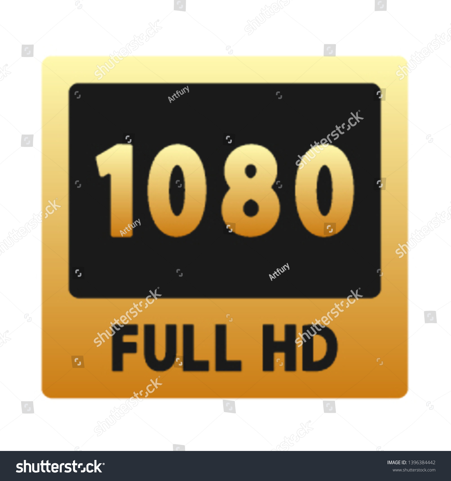 1080p Icon Graphic Template Vector Illustration Stock Vector (Royalty ...