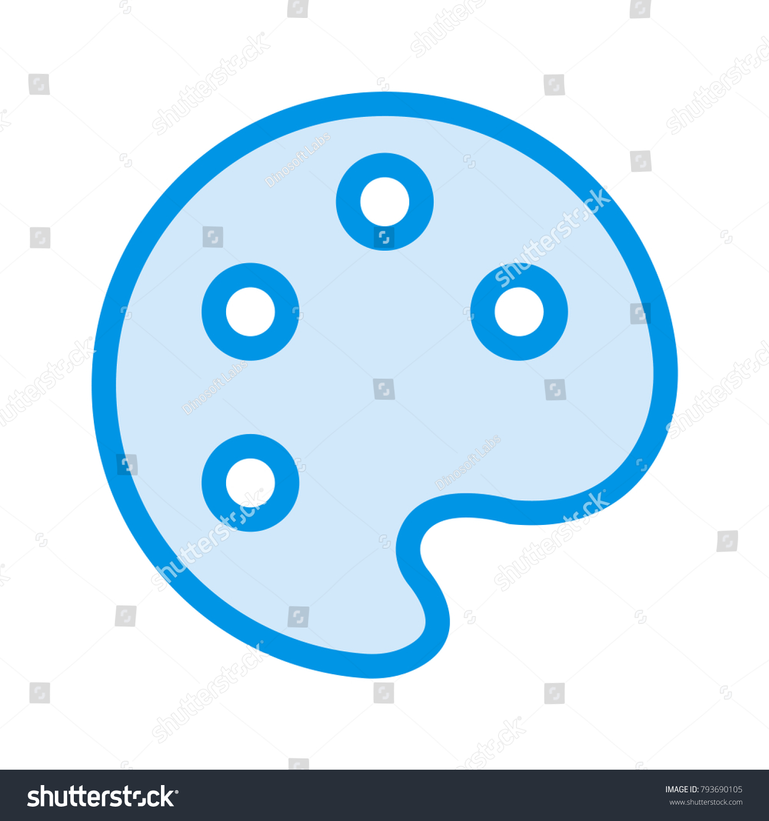 Palette Paint Color Stock Vector (Royalty Free) 793690105 | Shutterstock