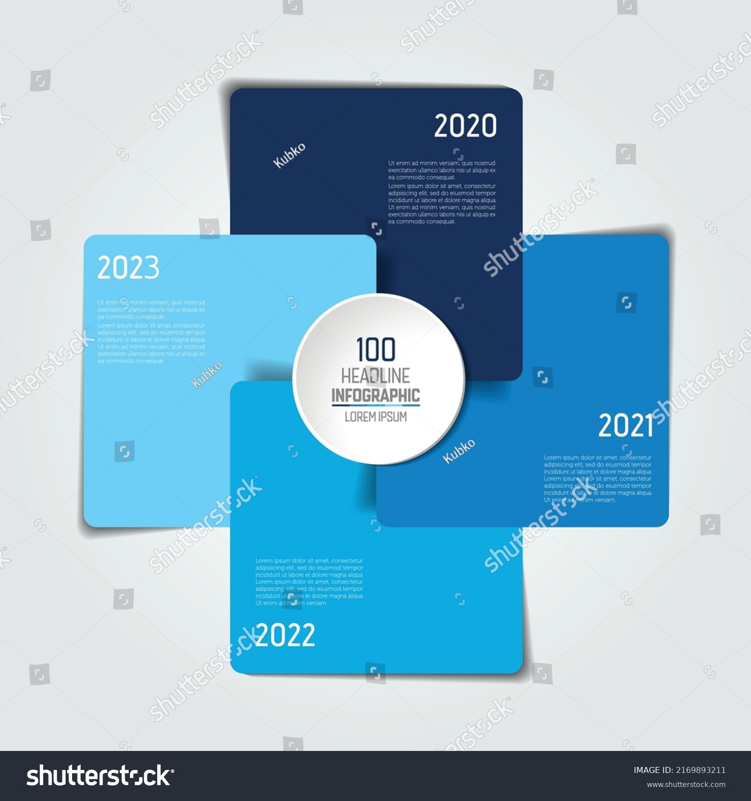 4 Part Chart Scheme Infographic Vector Stock Vector (Royalty Free ...