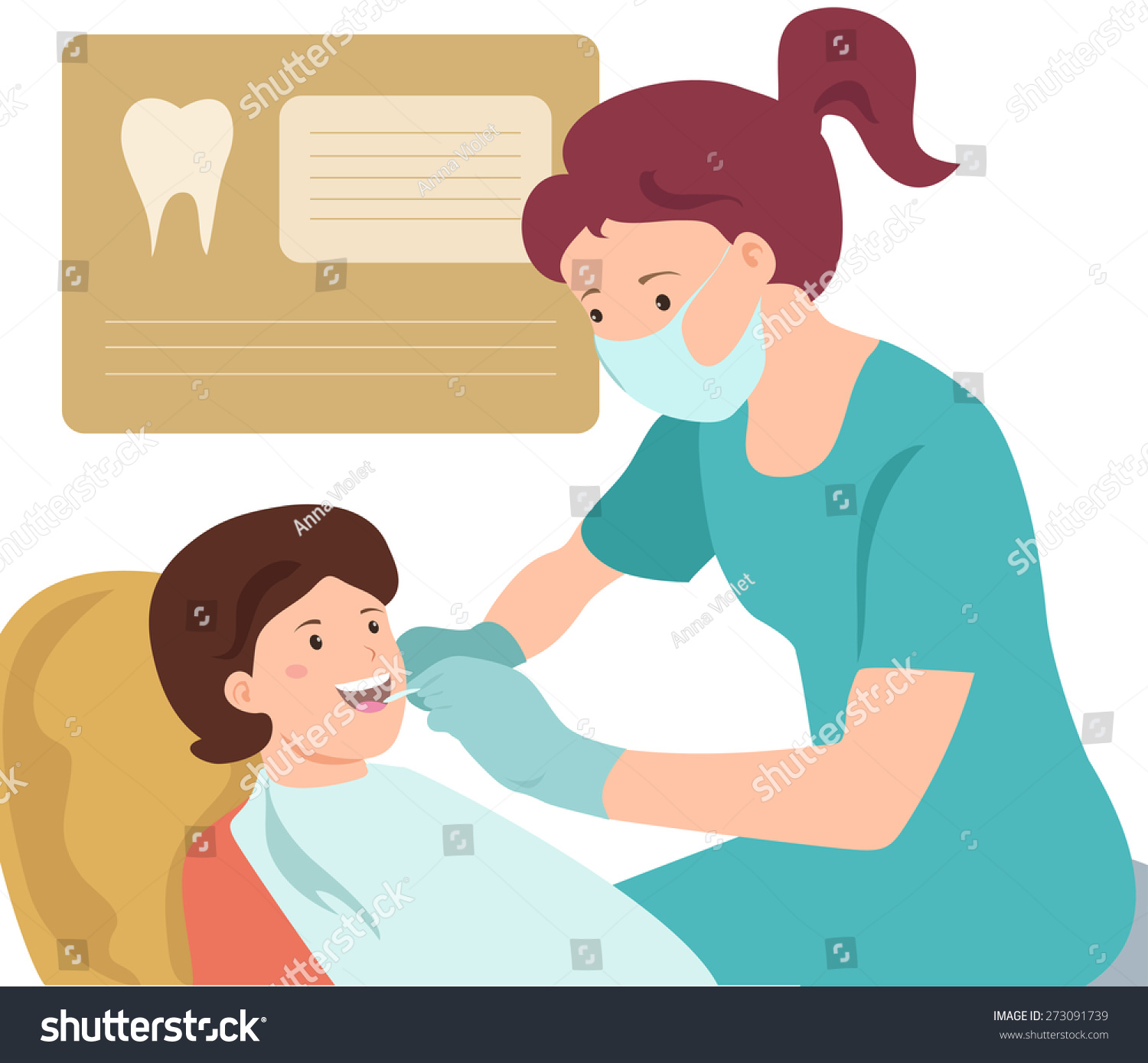 Pediatric Dentist Stock Vector (Royalty Free) 273091739 - Shutterstock