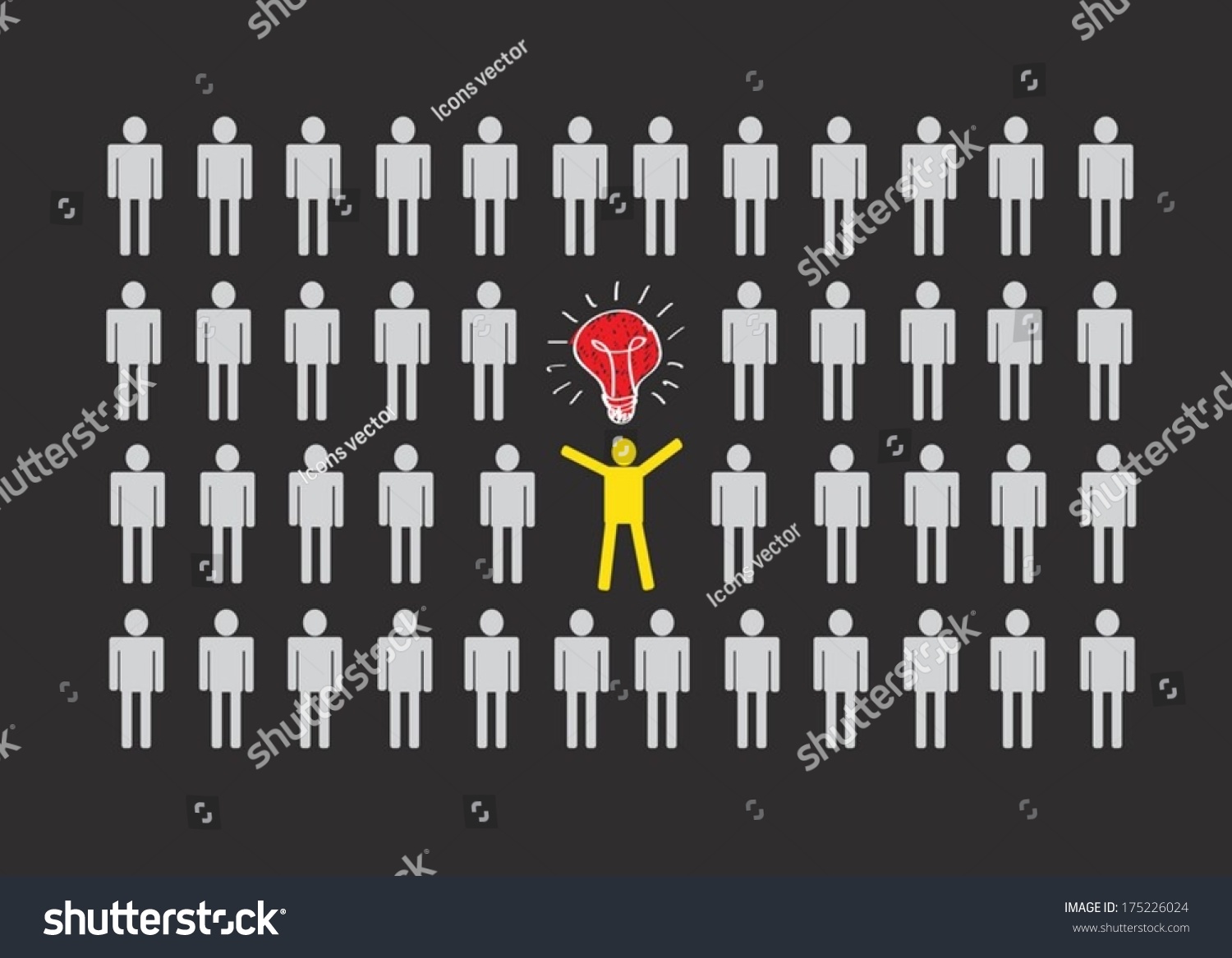 People Icons Think Different Idea Design Stock Vector (Royalty Free ... People Icons Think Different Idea Design Stock Vector (Royalty Free ...