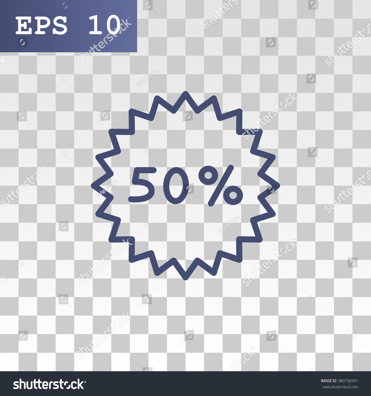 50 Percent Digits Vector Illustration Stock Vector (Royalty Free ...