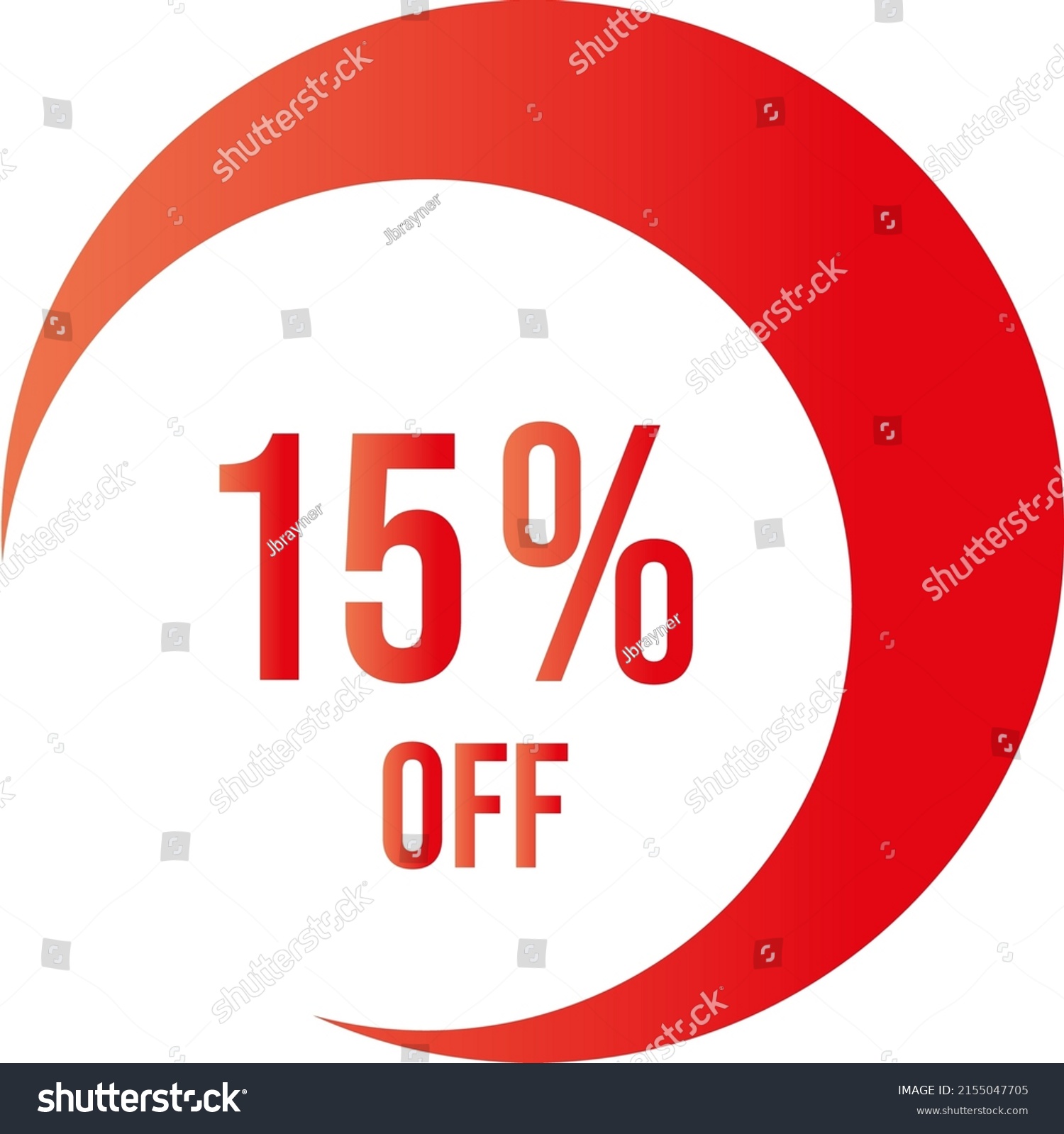 15 Percent Off Orange Moon Shape Stock Vector (Royalty Free) 2155047705 ...