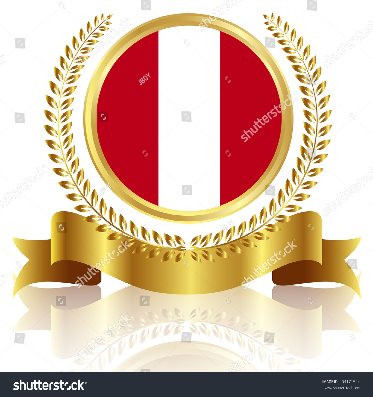 Peru National Flag Frame Stock Vector (Royalty Free) 204171544 ...