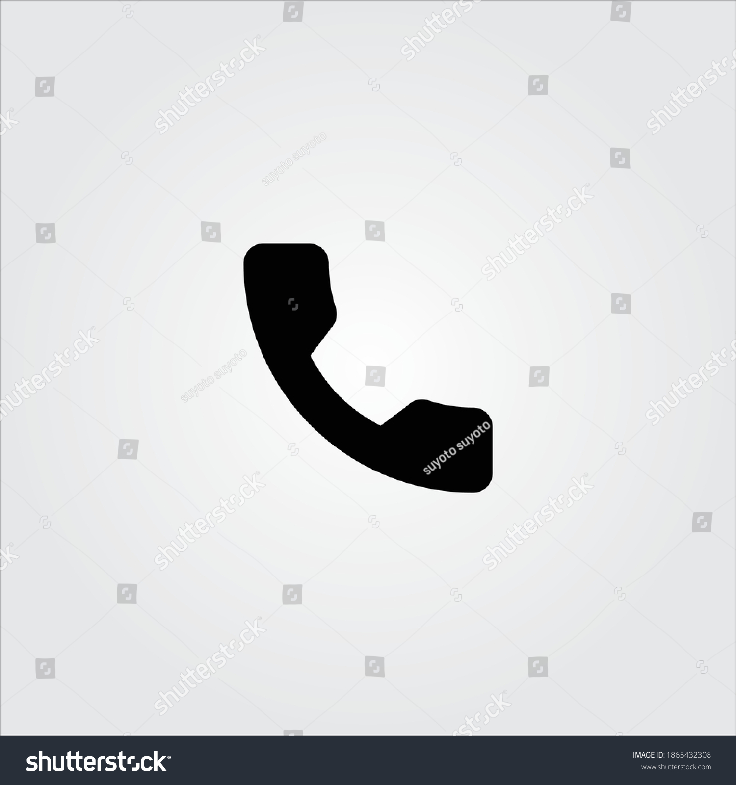 Phone Icon Vector Communication Sign Stock Vector (Royalty Free ...