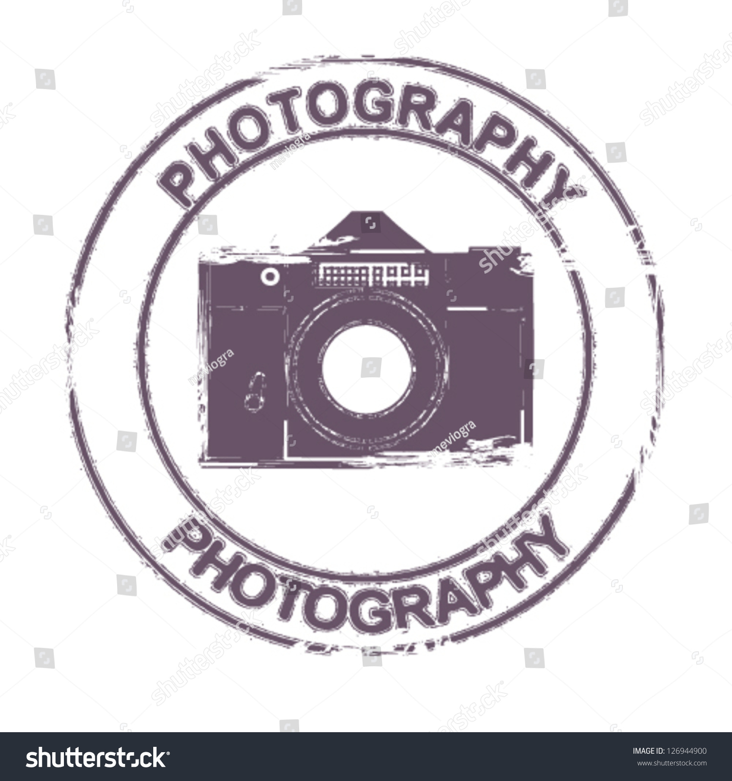 Photo Camera Stamp Stock Vector (Royalty Free) 126944900