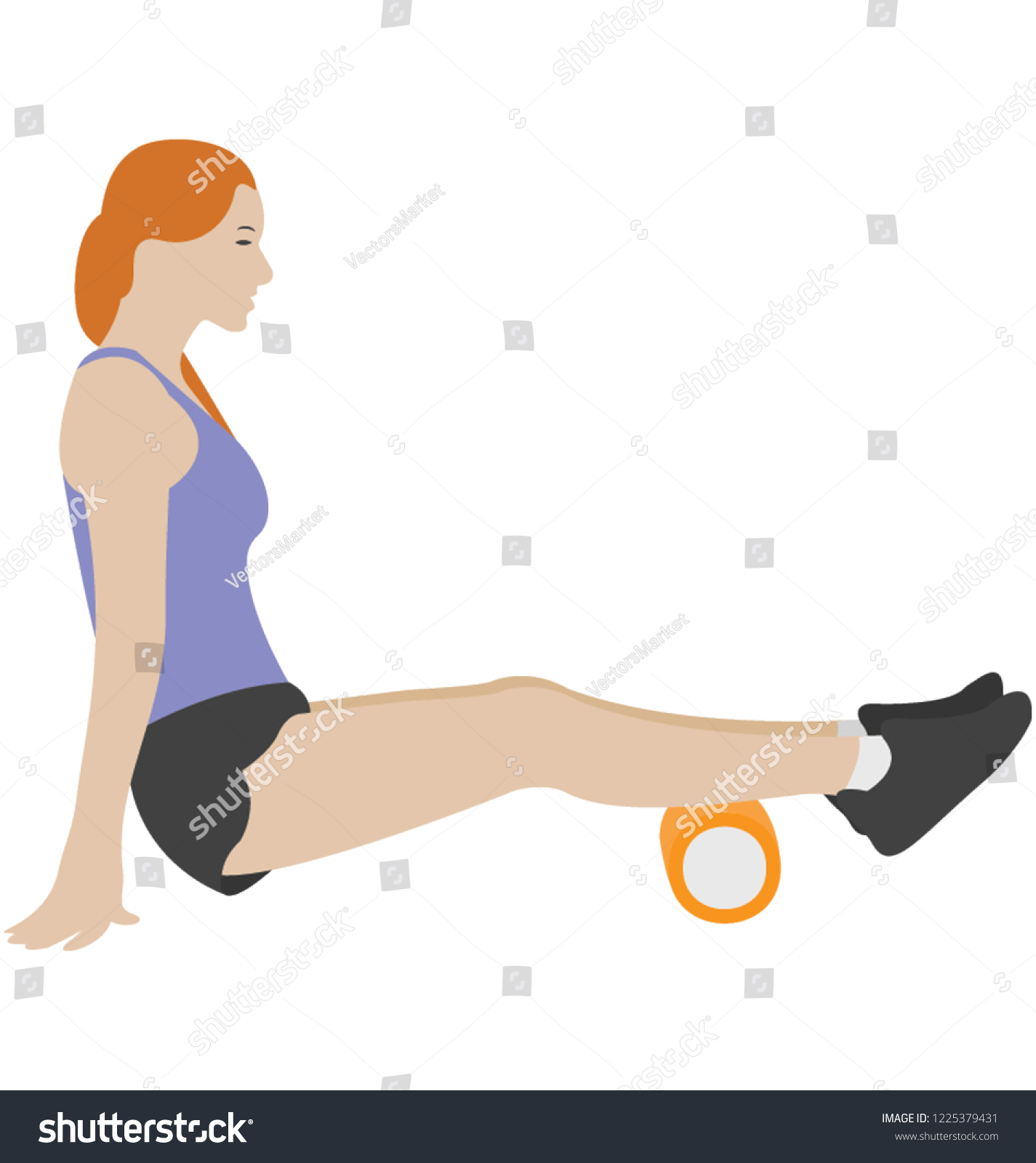 Physical Exercise Flat Icon Design Workout Stock Vector (Royalty Free ...